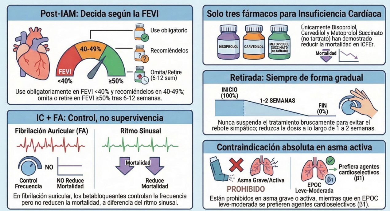 2. Betabloqueantes en cardiología: guía práctica y evidencia 2026